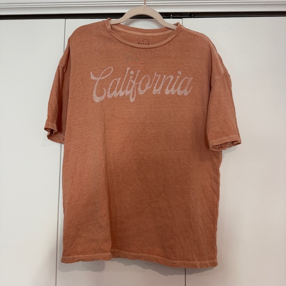 Billabong | Tops | Billabong Burnt Orange Short Sleeve Tee Relaxed Fit ...